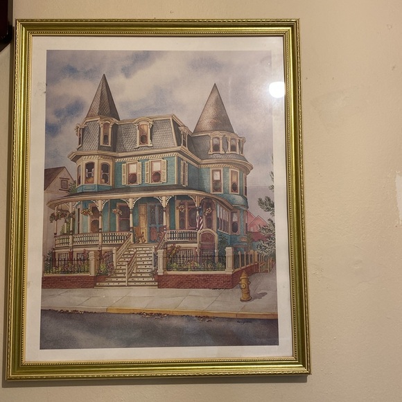 Nancy C Willis | Wall Decor | Nancy C Willis Victorian House Art Print ...